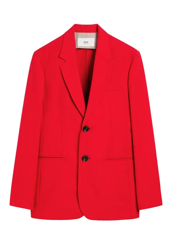 Ami Single-breasted Blazer - Red