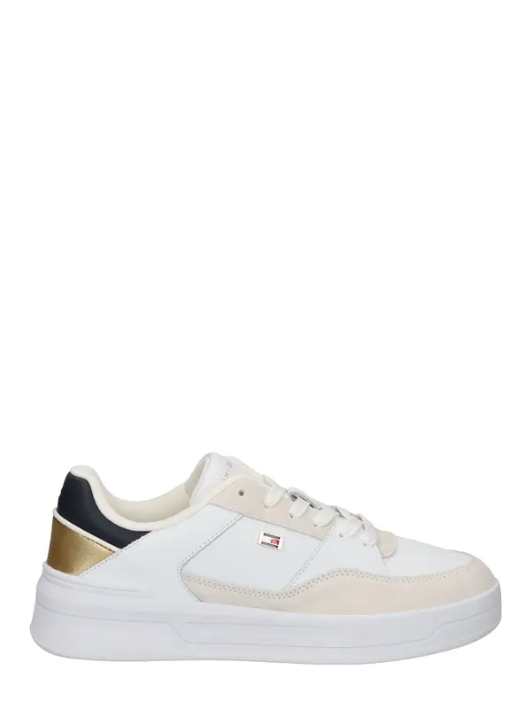 Tommy Hilfiger Logo-embroidered Sneakers - White