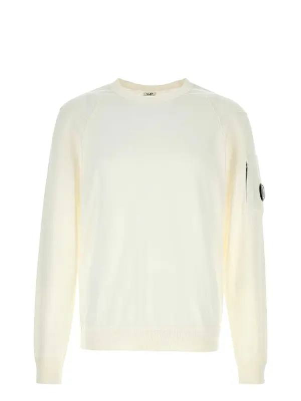 C.P. COMPANY Compass-badge Sweatshirt - White