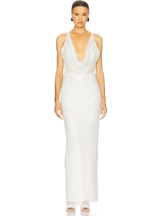 MICHAEL COSTELLO X Terrence Gown - Ivory