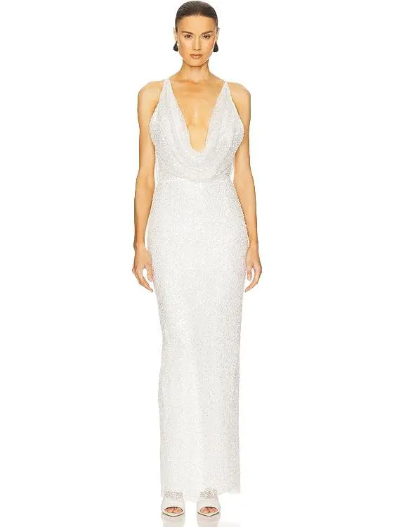 MICHAEL COSTELLO X Terrence Gown - Ivory