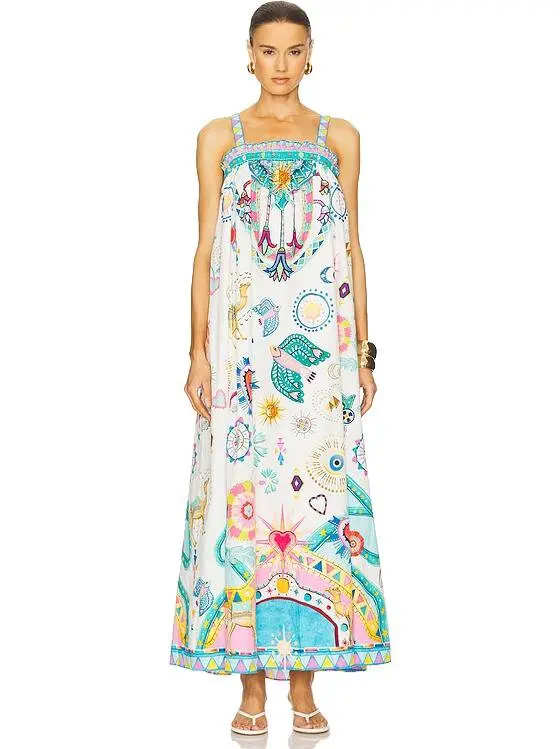 Camilla Wide Strap Sundress - Living In Colour