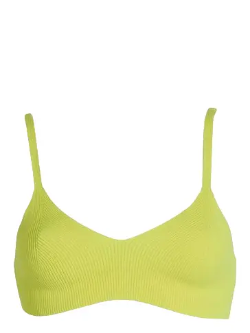 VICOLO Knit Crop Top - Yellow