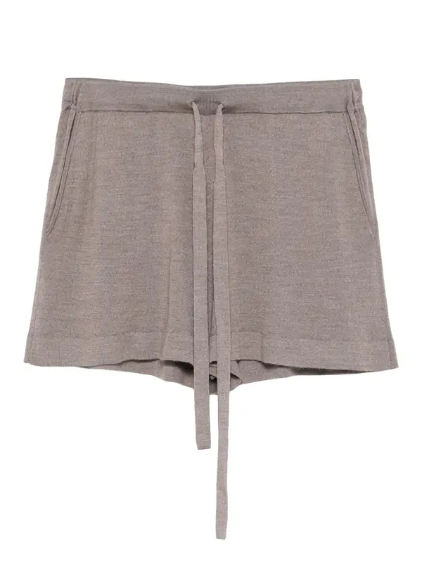 P.a.r.o.s.h Fine-knit Mini Shorts - Neutrals