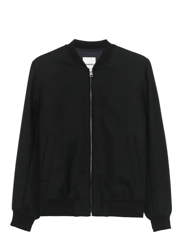 Sandro Teddy Bomber Jacket - Blue