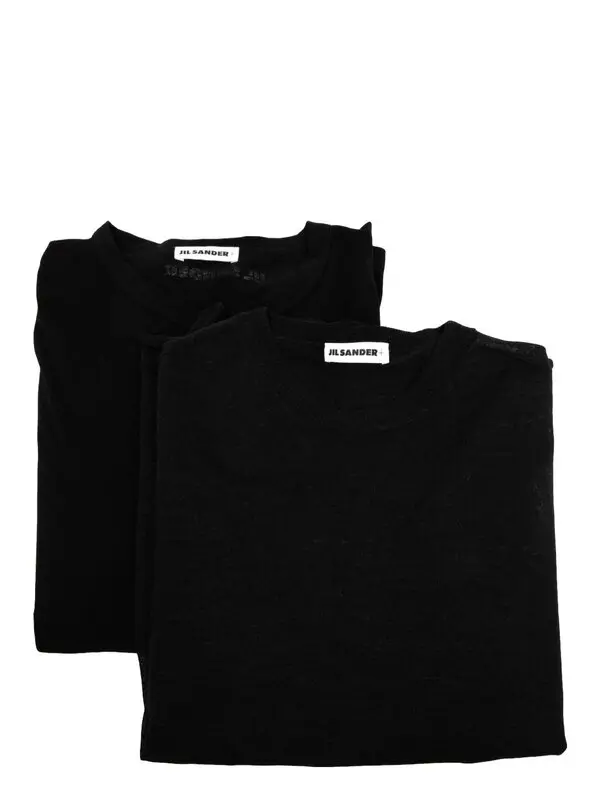 JIL SANDER Seamless Knit T-shirt - Black