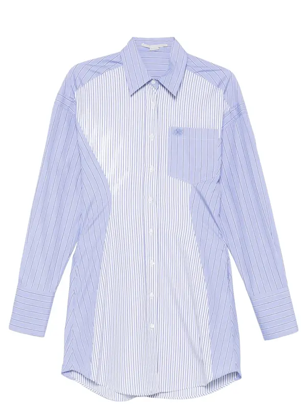 Stella McCartney Striped Shirt Dress - Blue