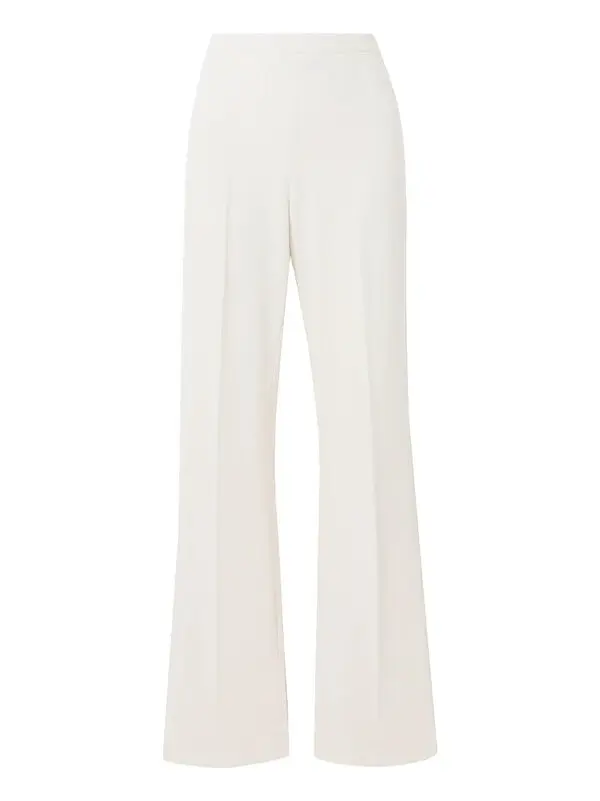 Another Tomorrow Stretch-jersey Straight-leg Pants - White