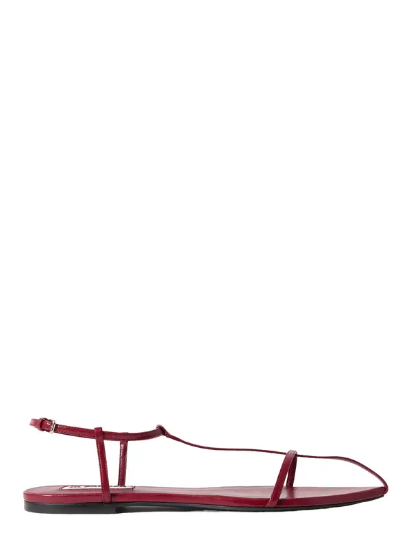JIL SANDER Leather Sandals - Red