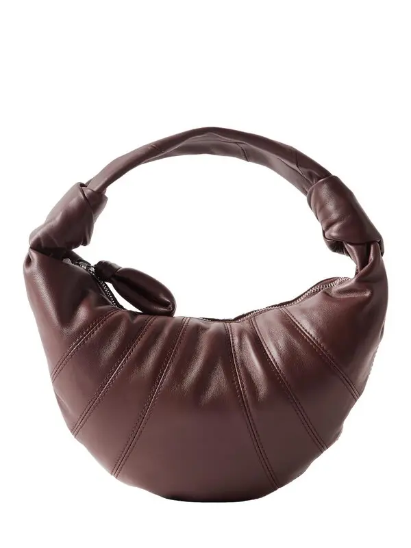 LEMAIRE Mini Fortune Croissant Leather Shoulder Bag - Brown