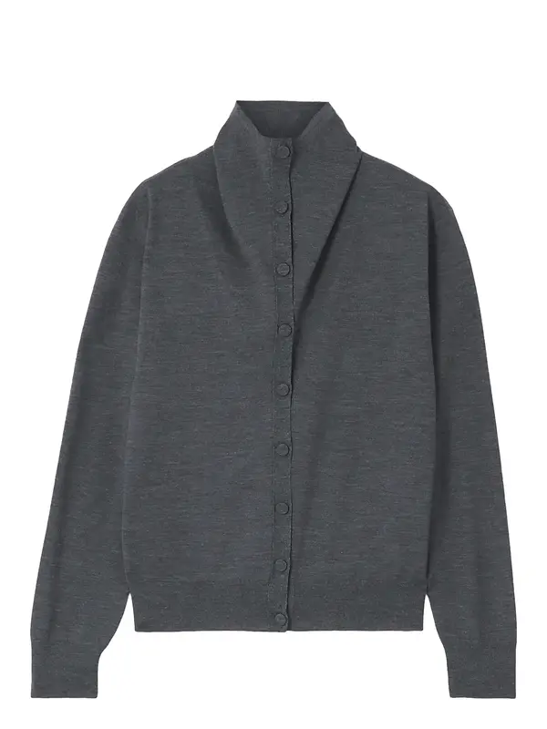 JIL SANDER Wool Cardigan - Gray