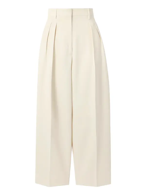 Altuzarra Dash Cropped Tapered Pants - Ivory