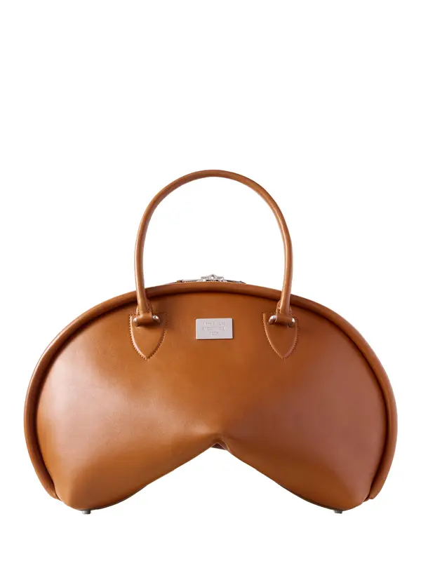 Acne Studios Bowlina Leather Tote - Brown