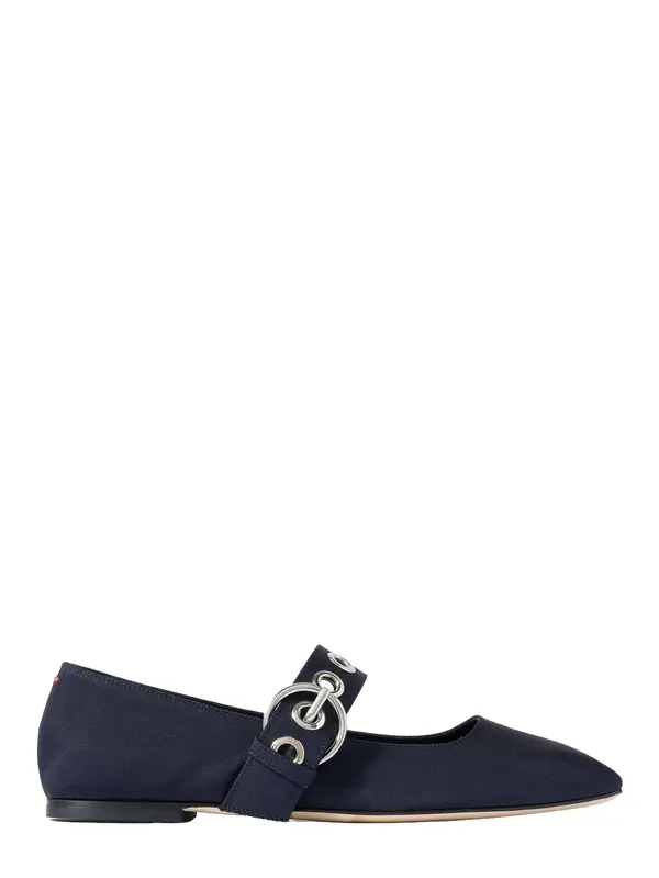 AeydĒ Uma Embellished Mary Jane Flats - Blue