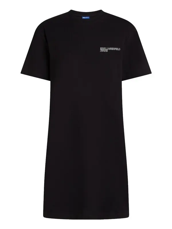 Karl Lagerfeld Logo-print T-shirt Dress - Black
