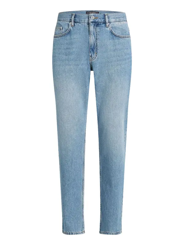 Karl Lagerfeld Essential Logo-patch Jeans - Blue