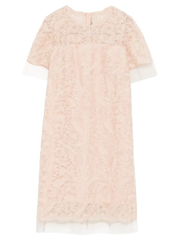 Ermanno Scervino Lace Midi Dress - Neutrals