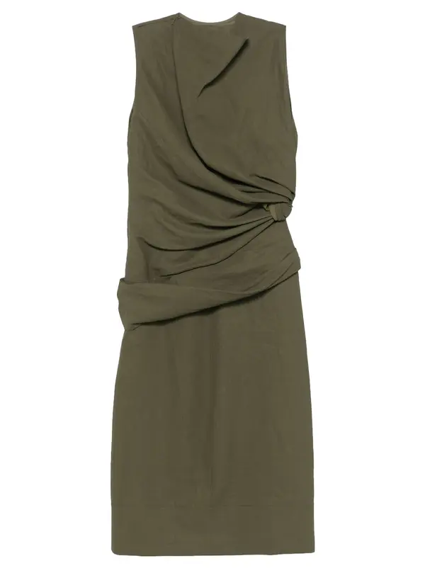 JIL SANDER Draped Maxi Dress - Green