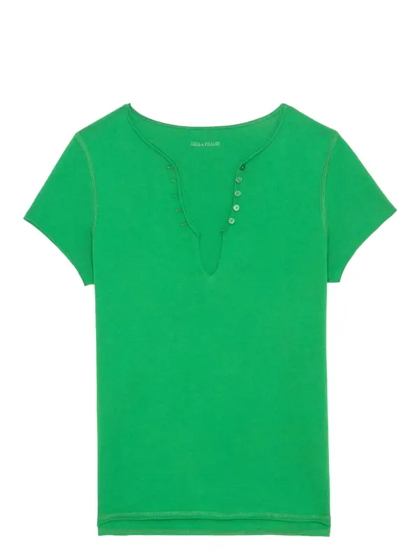 Zadig&Voltaire Henley T-shirt - Green