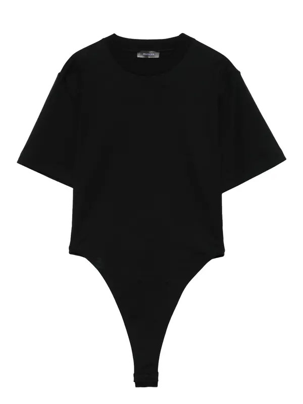 MUGLER Corset Bodysuit - Black