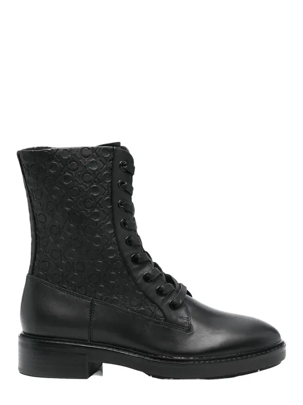 Calvin Klein Leather Boots - Black