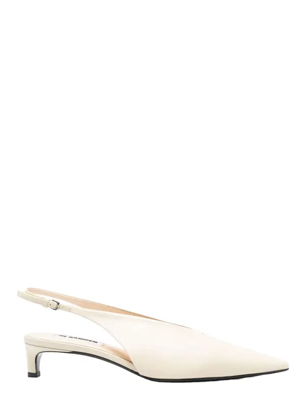 JIL SANDER 40mm Leather Pumps - Neutrals