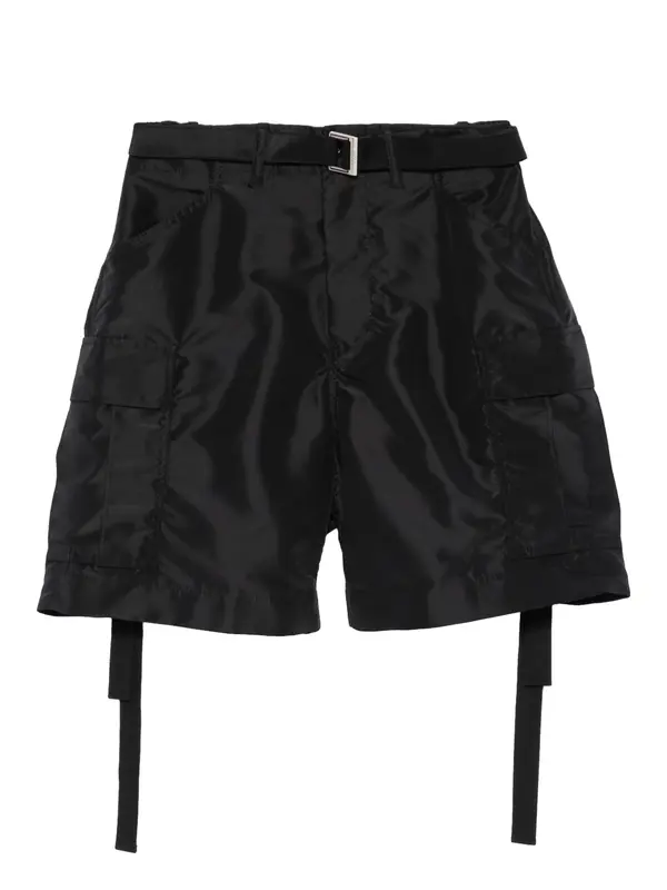 Sacai Belted Shorts - Black