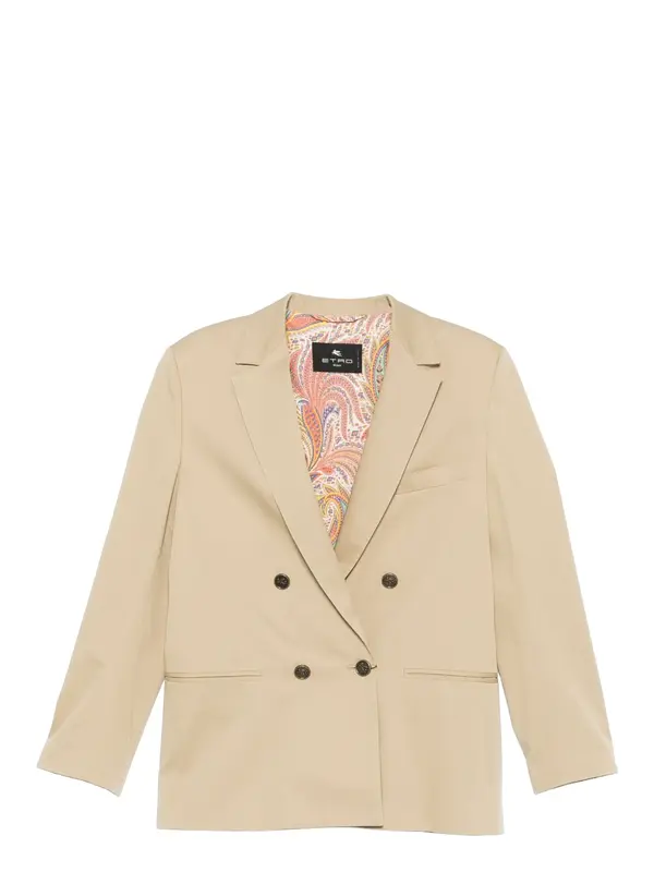Etro Notched-lapels Blazer - Neutrals