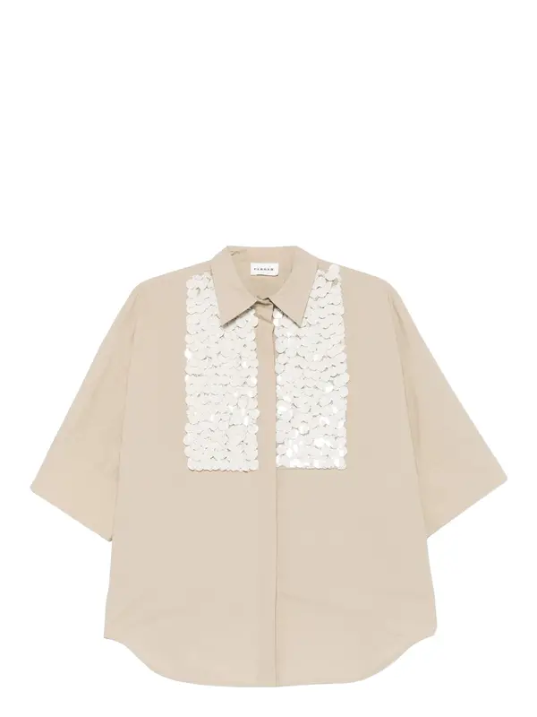 P.a.r.o.s.h Embellished Shirt - Neutrals