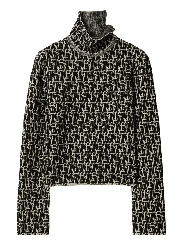 Burberry B Charm Intarsia Sweater - Neutrals