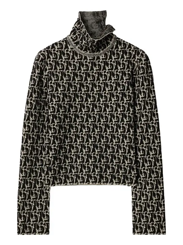 Burberry B Charm Intarsia Sweater - Neutrals