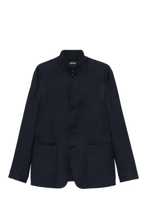 Zegna Twill Jacket - Blue