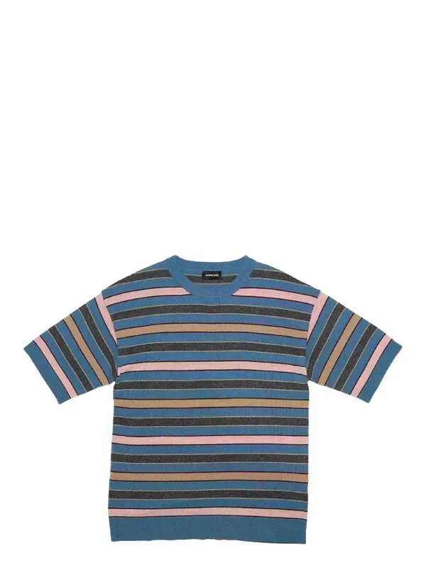 MAINLESS Striped T-shirt - Blue