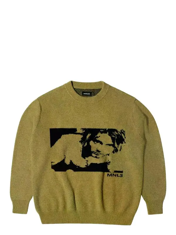 MAINLESS Kurt Cobain Sweater - Green