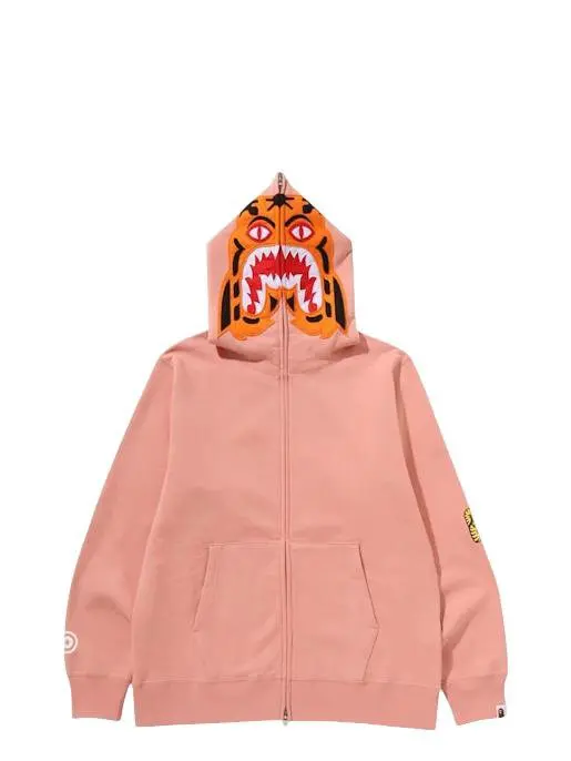 A BATHING APE Tiger Full Zip Hoodie - Pink