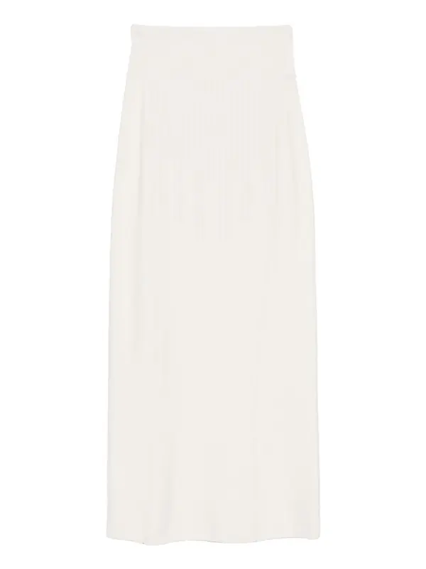 MUGLER Boning-detail Midi Skirt - White