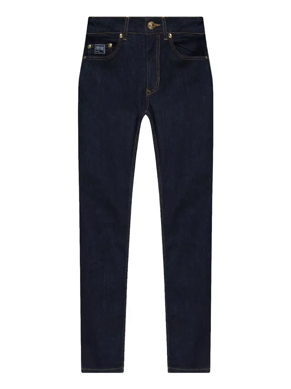 Versace Logo-patch Jeans - Blue