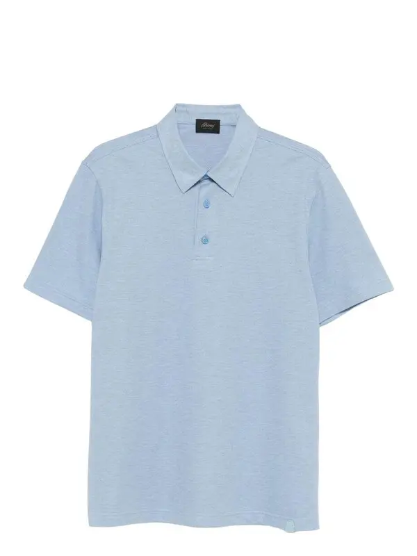 Brioni Piqué Polo Shirt - Blue