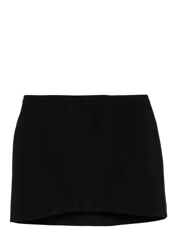 MUGLER Tailored Mini Skirt - Black