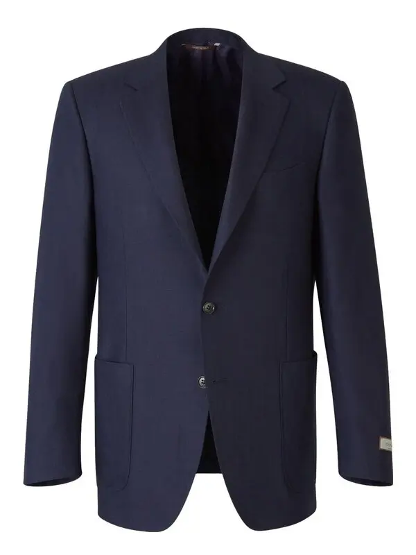 Canali Patch Pocket Blazer - Blue