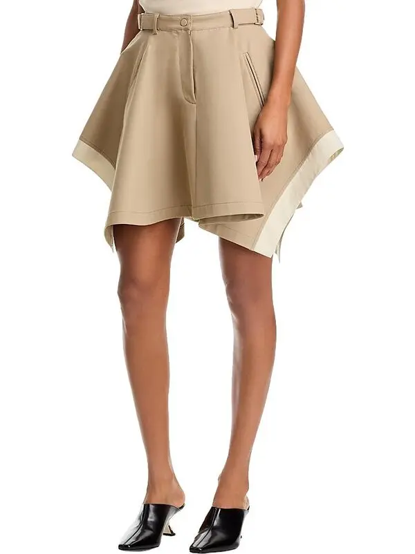 3.1 Phillip Lim Flounce Mini Skirt - Khaki