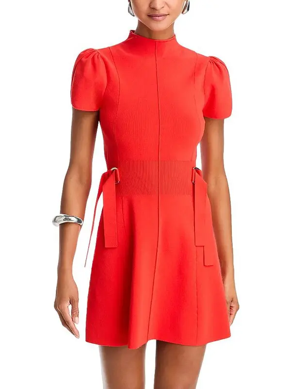 3.1 Phillip Lim Compact Rib Tulip Mini Dress - Poppy