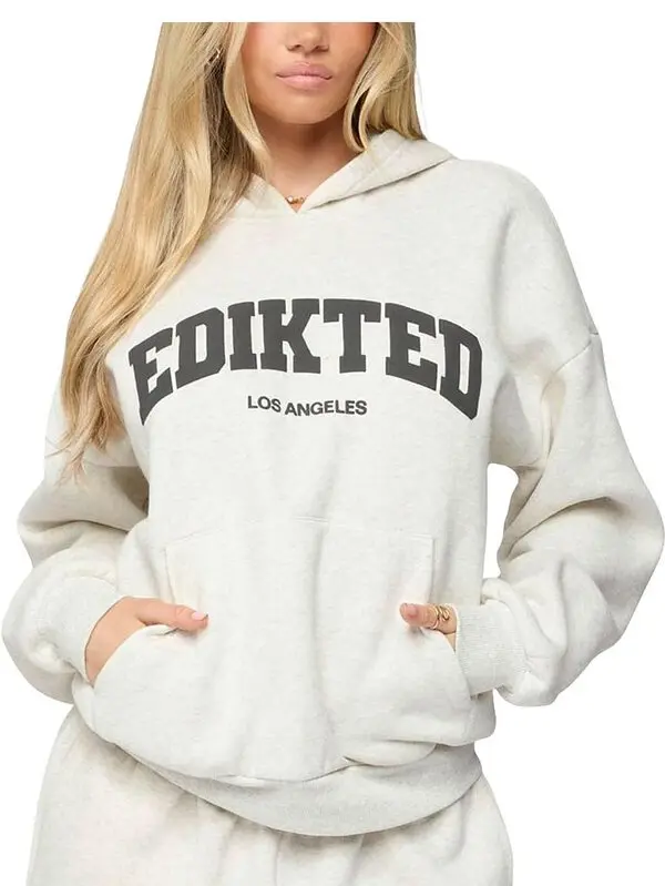 EDIKTED La Hoodie - Gray-melange
