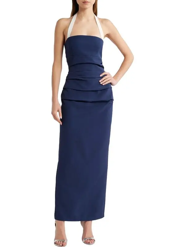 Lioness 1999 Halter Maxi Dress - Navy