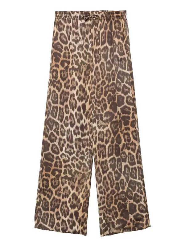 Stella McCartney Leopard-print Trousers - Brown