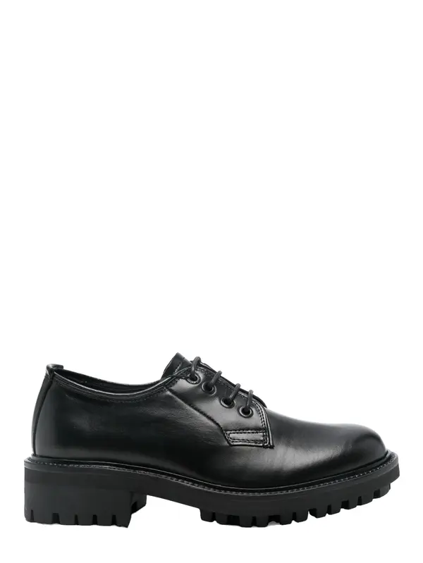 Calvin Klein Leather Oxford Shoes - Black
