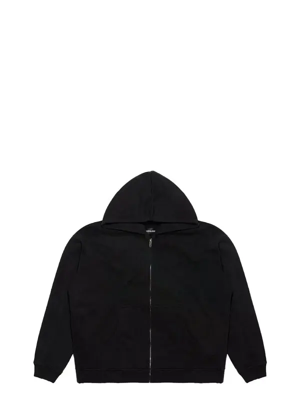 MAINLESS Zip-up Hoodie - Black