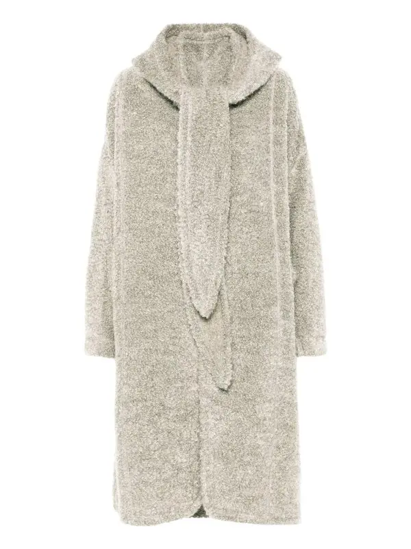 Issey Miyake Wool Loop Warn Coat - Grey
