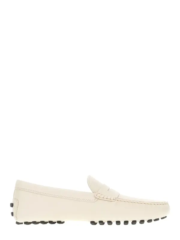 TOD'S Leather Loafers - Neutrals