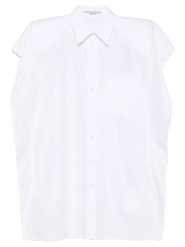 Stella McCartney Poplin Mini Shirt Dress - White
